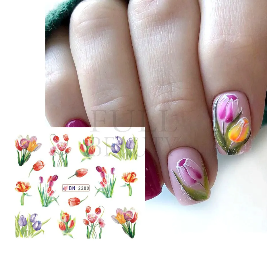 DHgate.com:Floral Nail Art Water Decals: Galanthus Snowdrop Flowers ...