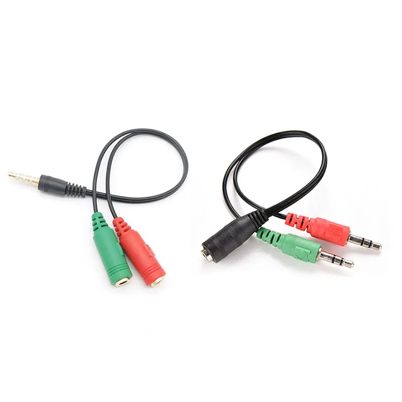 DHgate.com:5mm Audio Splitter Cable, 2-Way Male to 2 Female Jack ...
