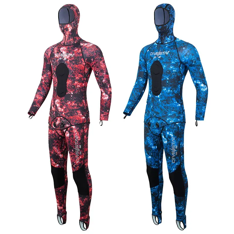 Neoprene Swimwear: 0.5MM Two Piece Camouflage Scuba Diving Suit For ...