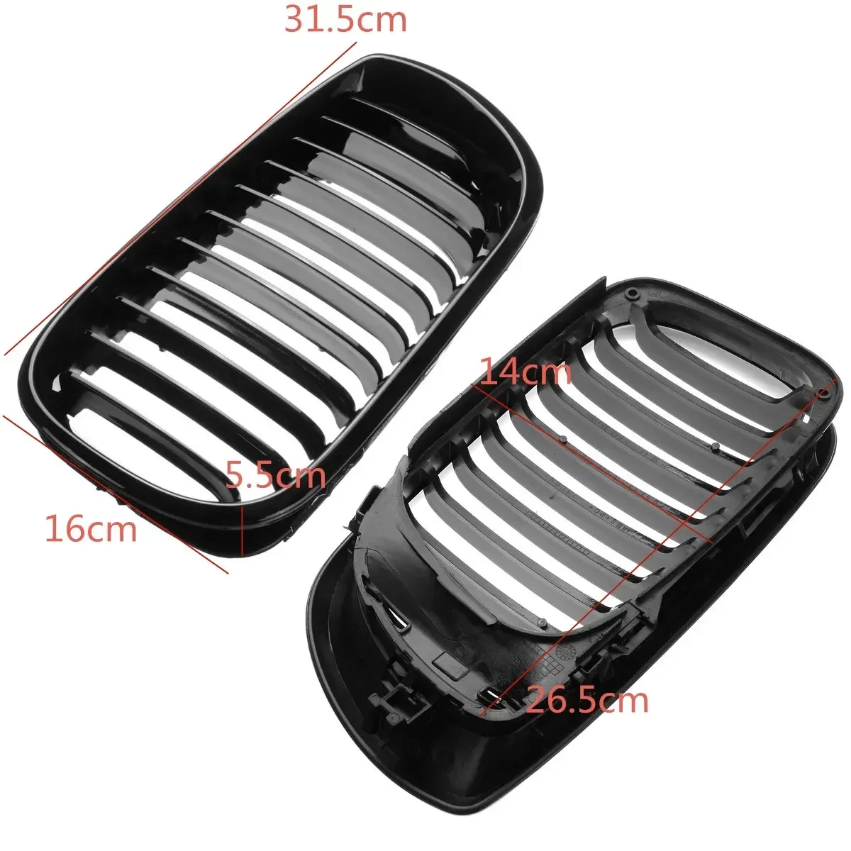 Glossy Matte Single Slat Front Kidney Grille For BMW 3 Series E46 4 ...