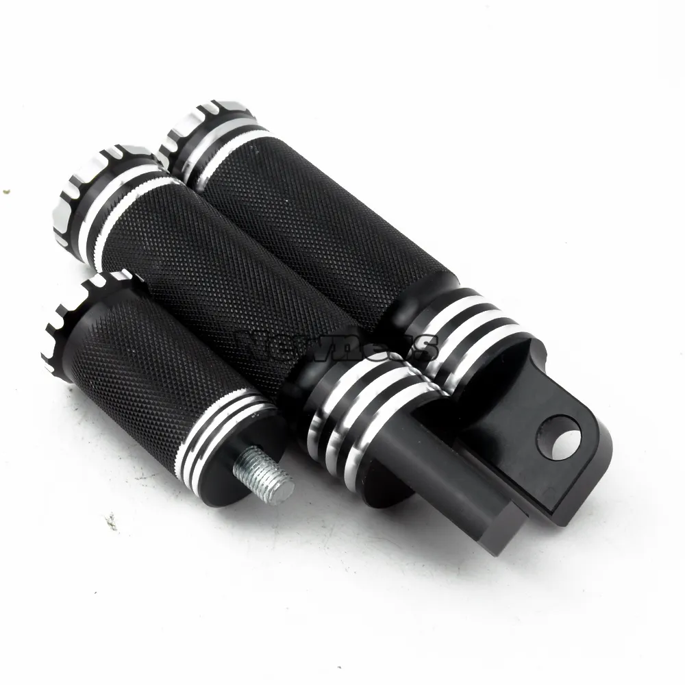 1 Inch Motorcycle Handlebars Grips & Foot Pegs Set - Universal ...