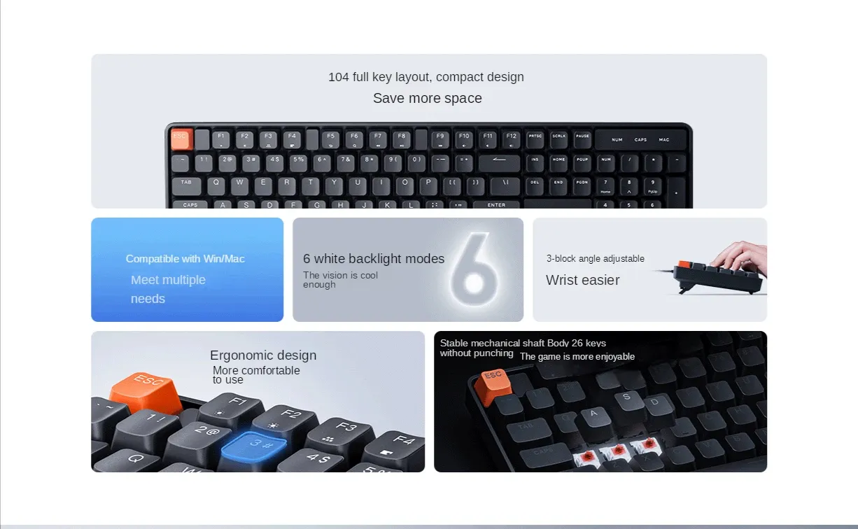 DHgate.com:Xiaomi Mijia Wired Mechanical Keyboard: Customizable RGB ...
