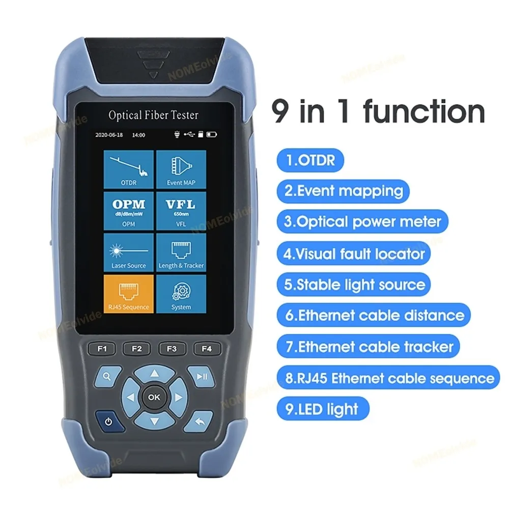 Mini OTDR Fiber Optic Reflectometer: Optical Cable Tester & Ethernet ...