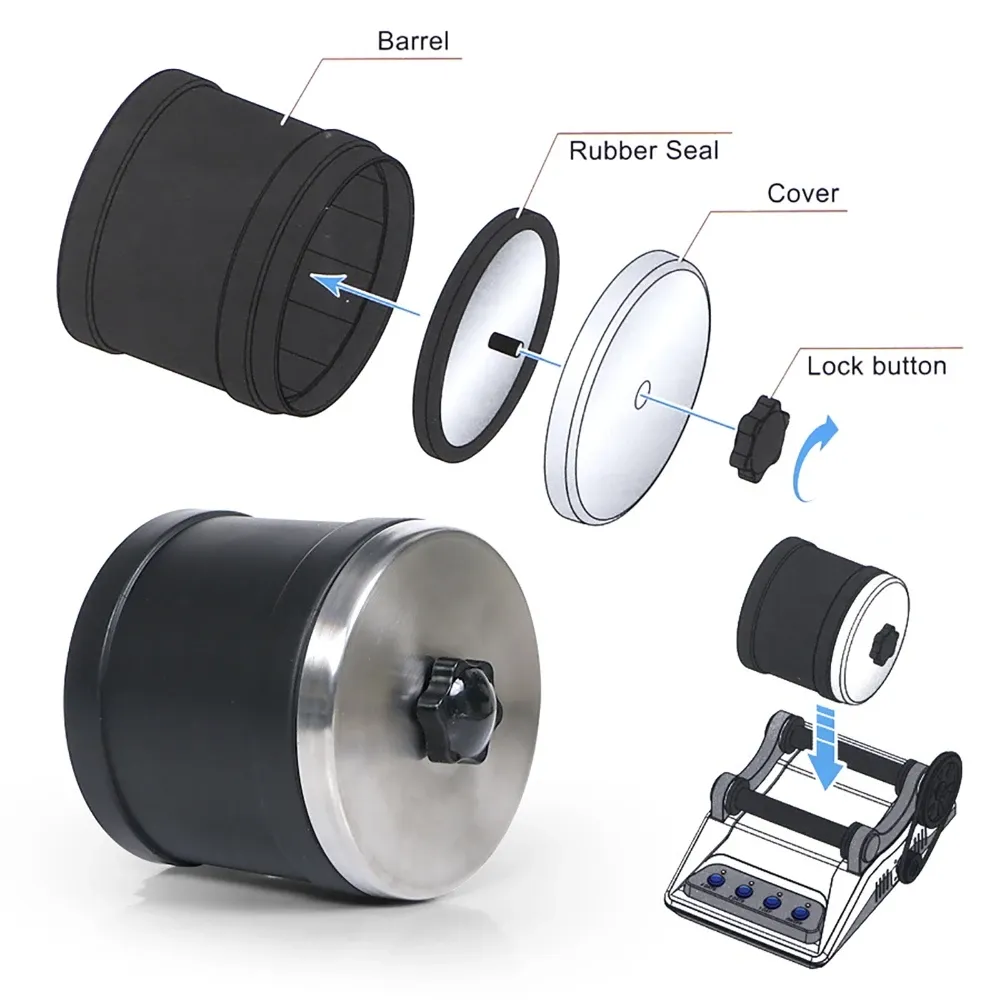 DHgate.com:Electric Rock Tumbler DIY Toy with Gemstones, Grits ...