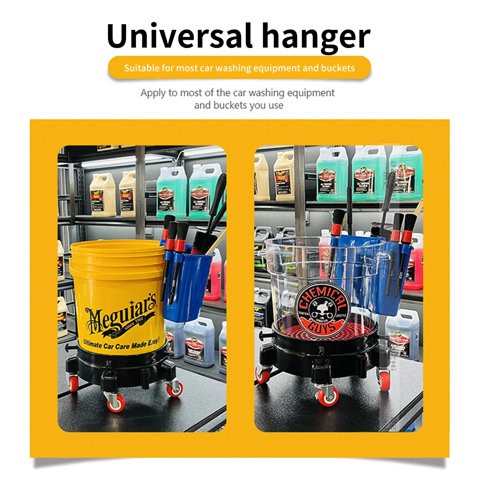 Car Detailing Bucket Organizer Tool Towels Brushes Mitt Storage Kit ...