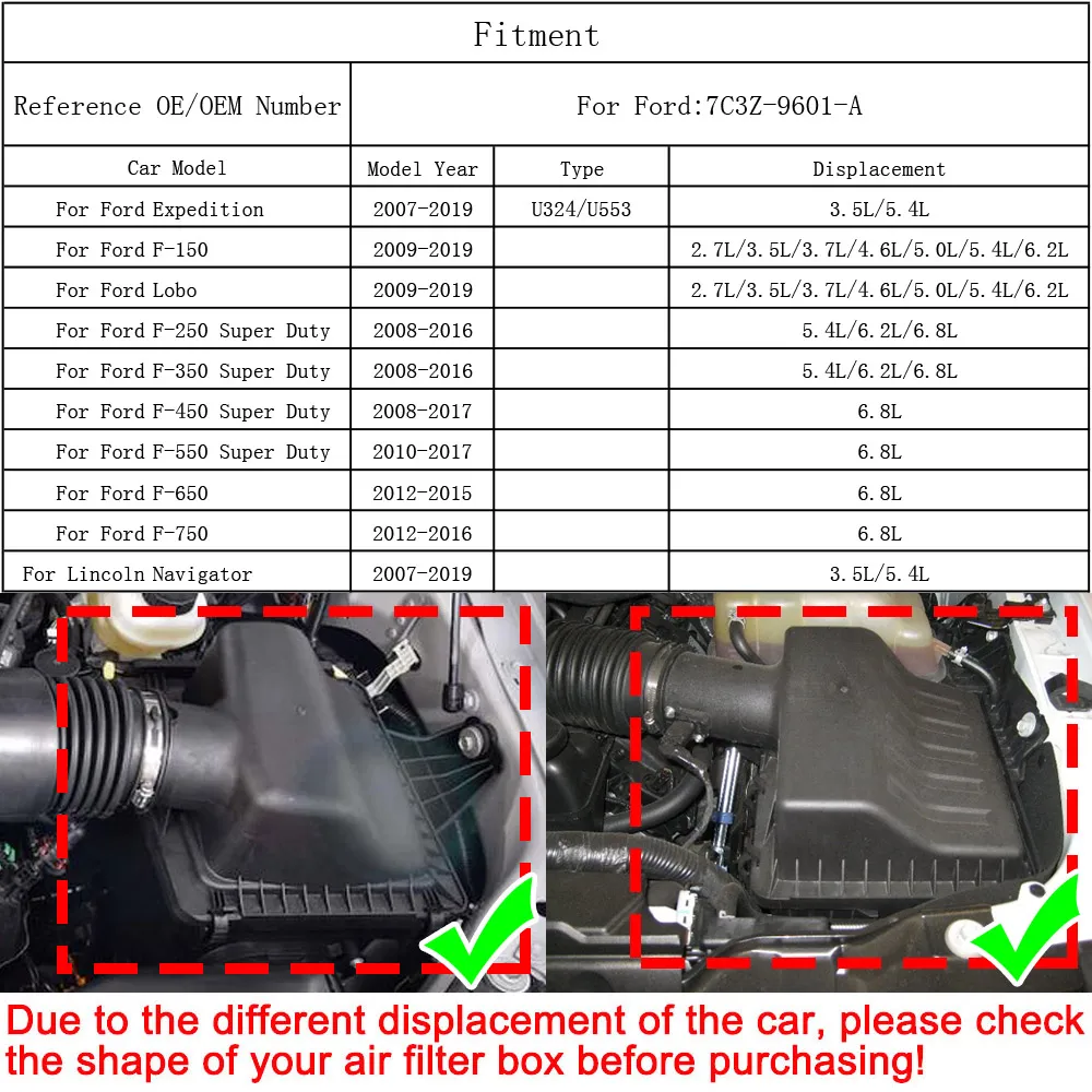 Premium Air Intake Vent Filter For Automotive Engines High Efficiency ...