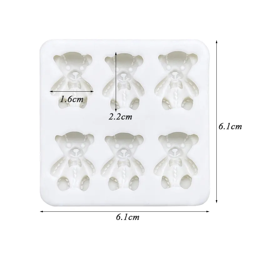 DHgate.com:Bear Fondant Silicone Baking Mold for Cake Decorating:Home ...