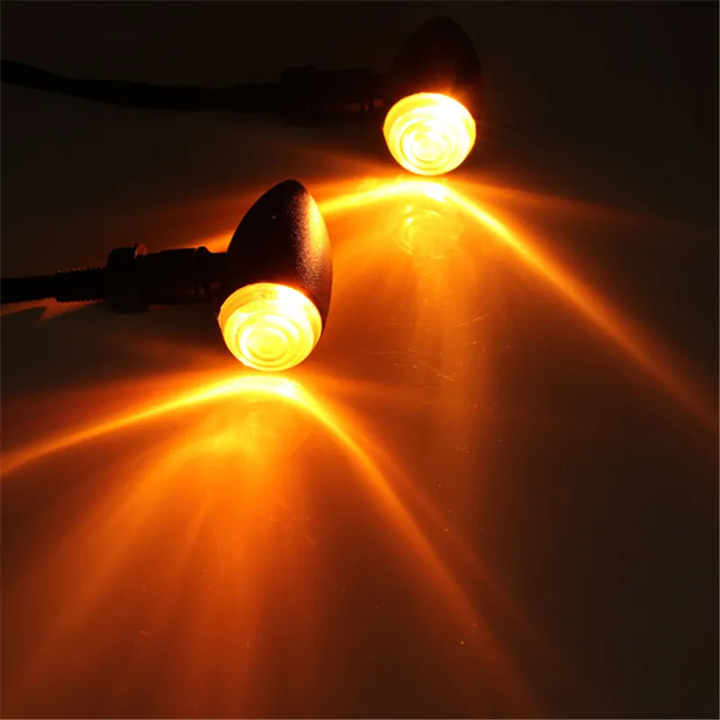 DHgate.com:Chrome or Black Motorcycle LED Turn Signal Indicators 1 Pair ...