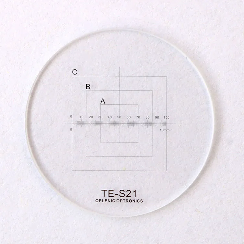 Magnifier Microscope Calibration Slide 20.4mm Optical Glass Reticle For ...