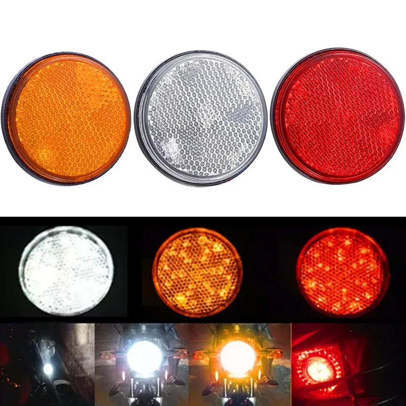 Universal Motorcycle Tail Light Round LED Car Tail Lights With Night ...