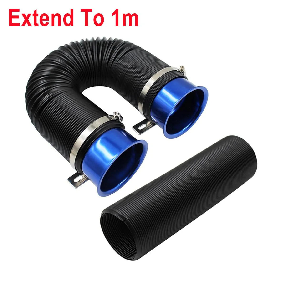 Universal Car Intake Hose - Black Flexible Cold Air Ducting Tube w ...