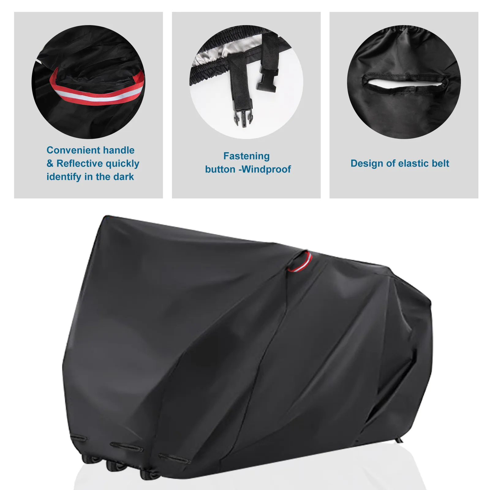 Waterproof Bicycle Cover for 3 Bikes - Outdoor Tarpaulin Dustproof Anti ...