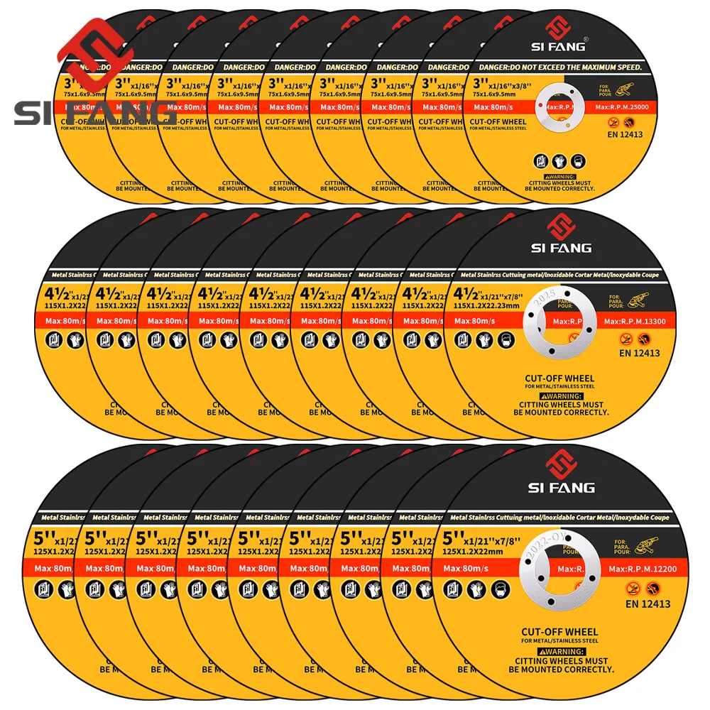 Metal Cutting Discs for Angle Grinder, 3/4.5/5 inch Iron Cutting Blades ...