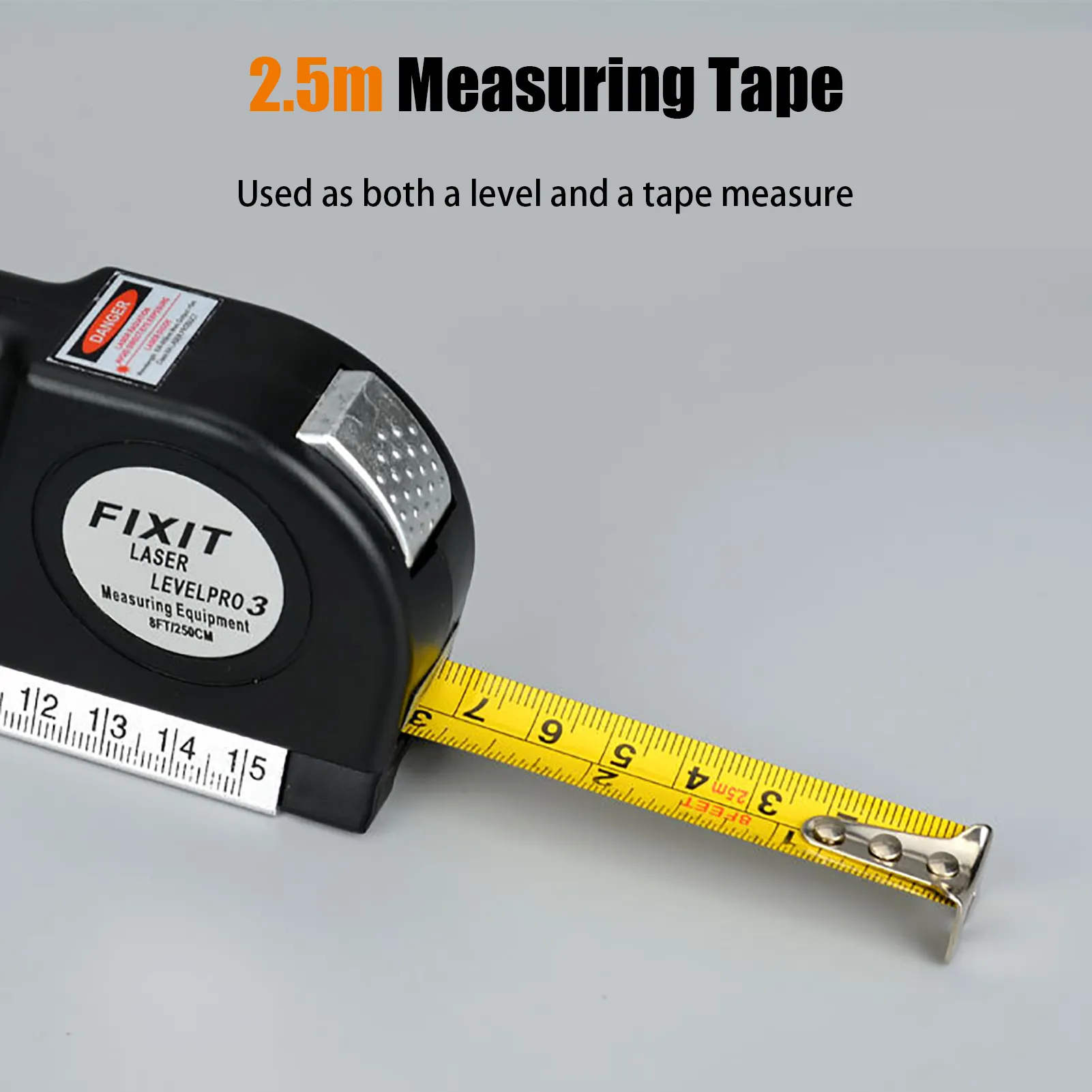 3 In 1 Laser Level Meter: Vertical & Horizontal Lines, Tape Aligner ...