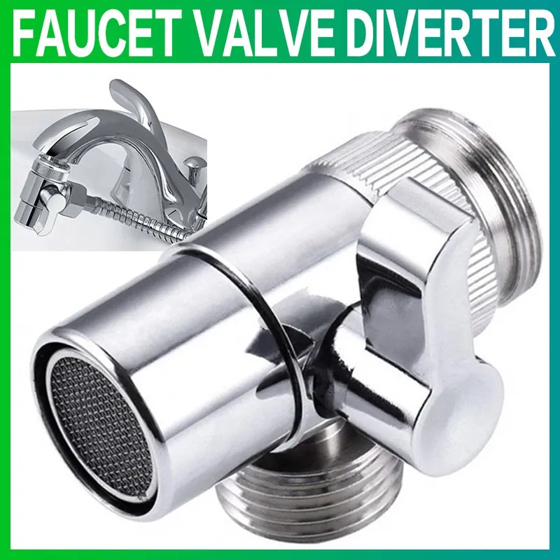 Versatile Kitchen Sink Splitter Diverter Valve: Switch Faucet Adapter ...