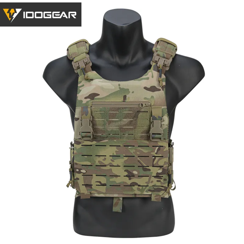 IDOGEAR 500D Laser Cut Plate Carrier Quick Release Buckle Tactical Vest ...