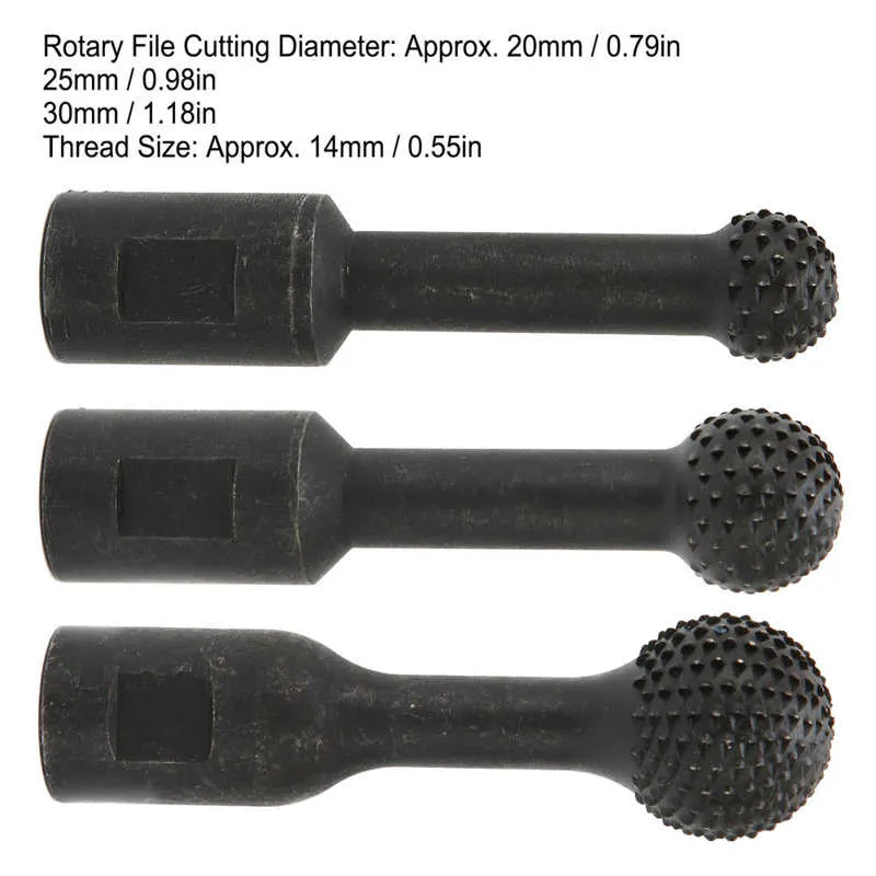 MAKLE Sphere File Burr Wood Carving Polishing Drilling Bits Grinding ...