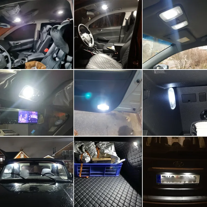 C5W LED License Plate Light Bulbs 4-Pack - 36mm Canbus White 6000K for ...
