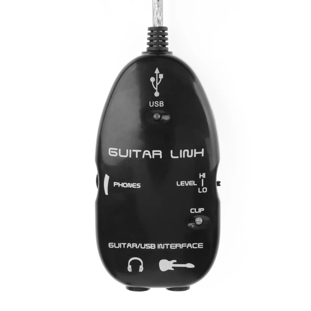 USB Audio Link Adapter For Electric Guitar PC To USB Sound Energy ...