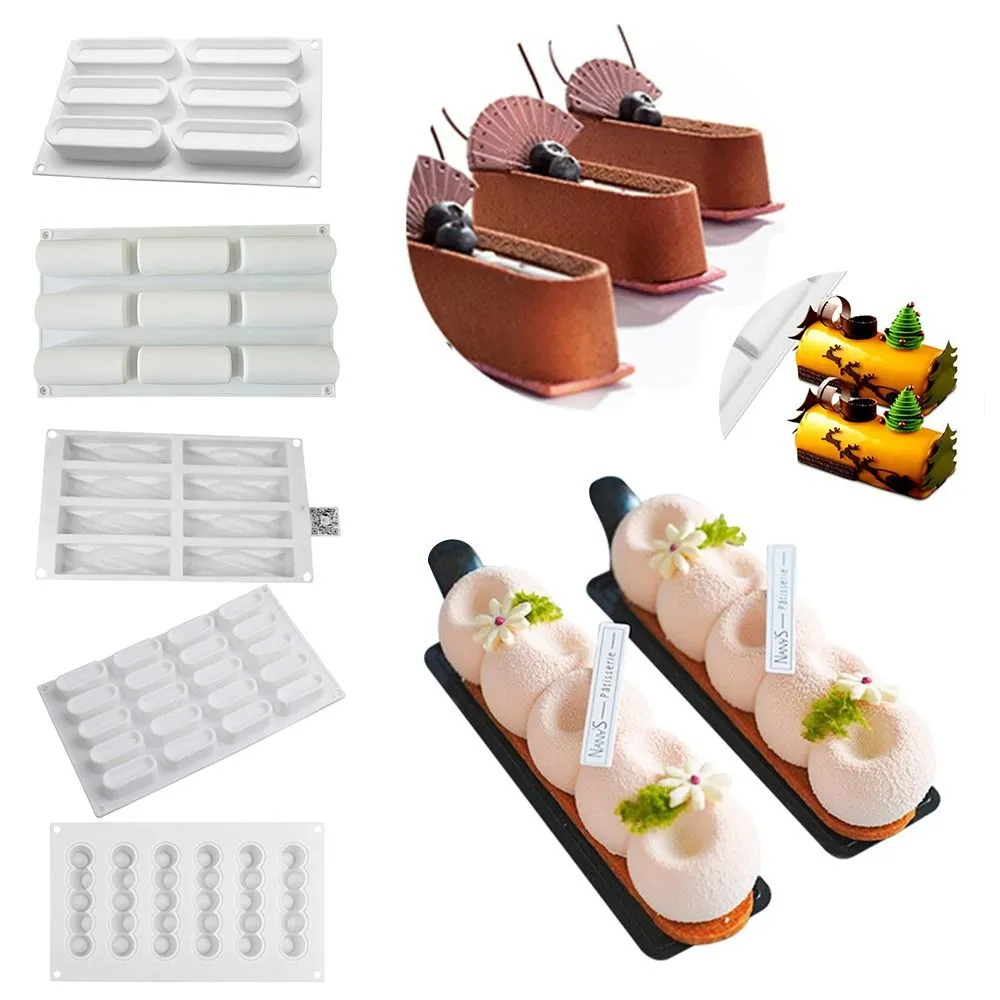 DHgate.com:1PC Striped Silicone Mousse Cake Mold for Homemade French ...