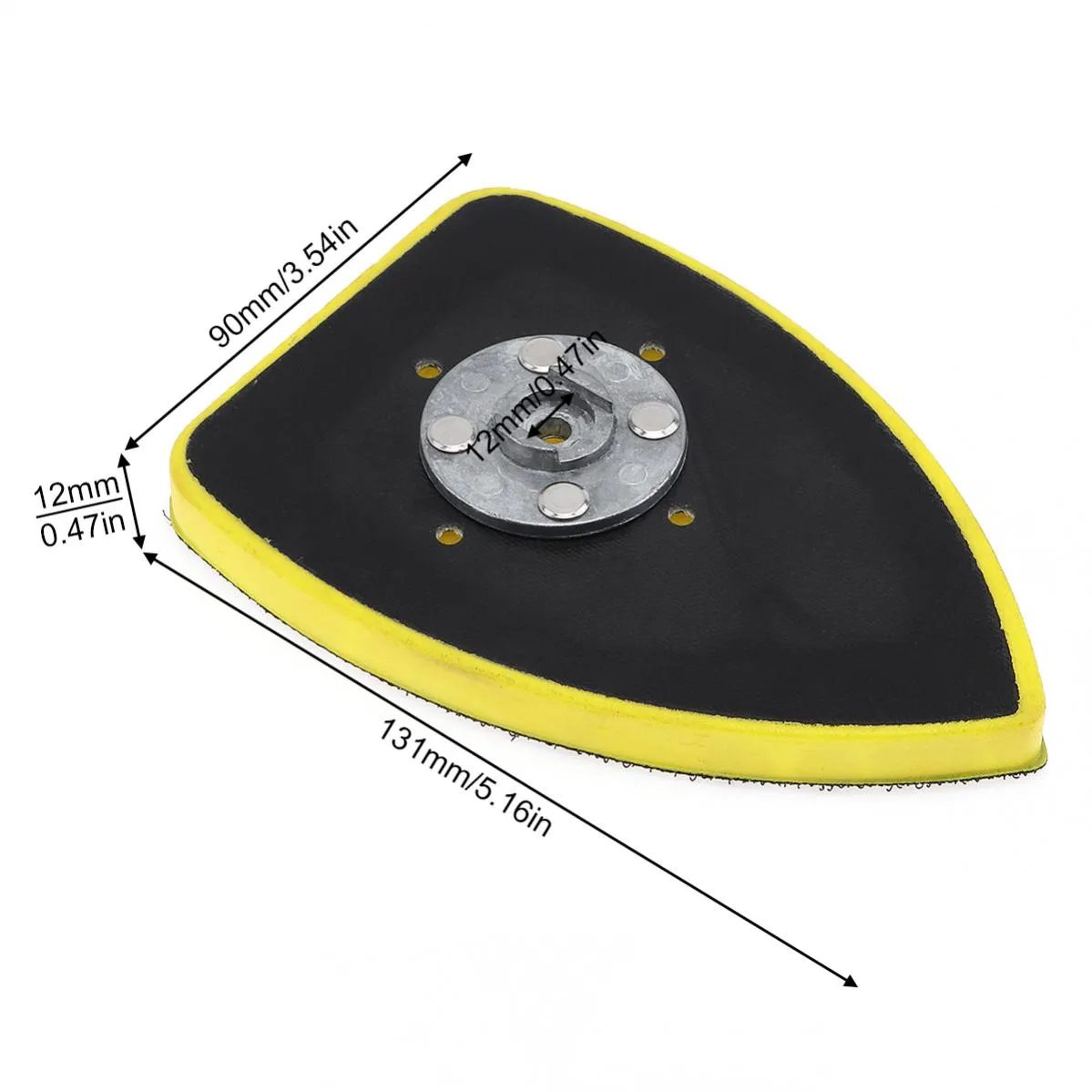 4 Self-Adhesive Triangle Sanding Pads for Sanders/Polishers - Pack of ...