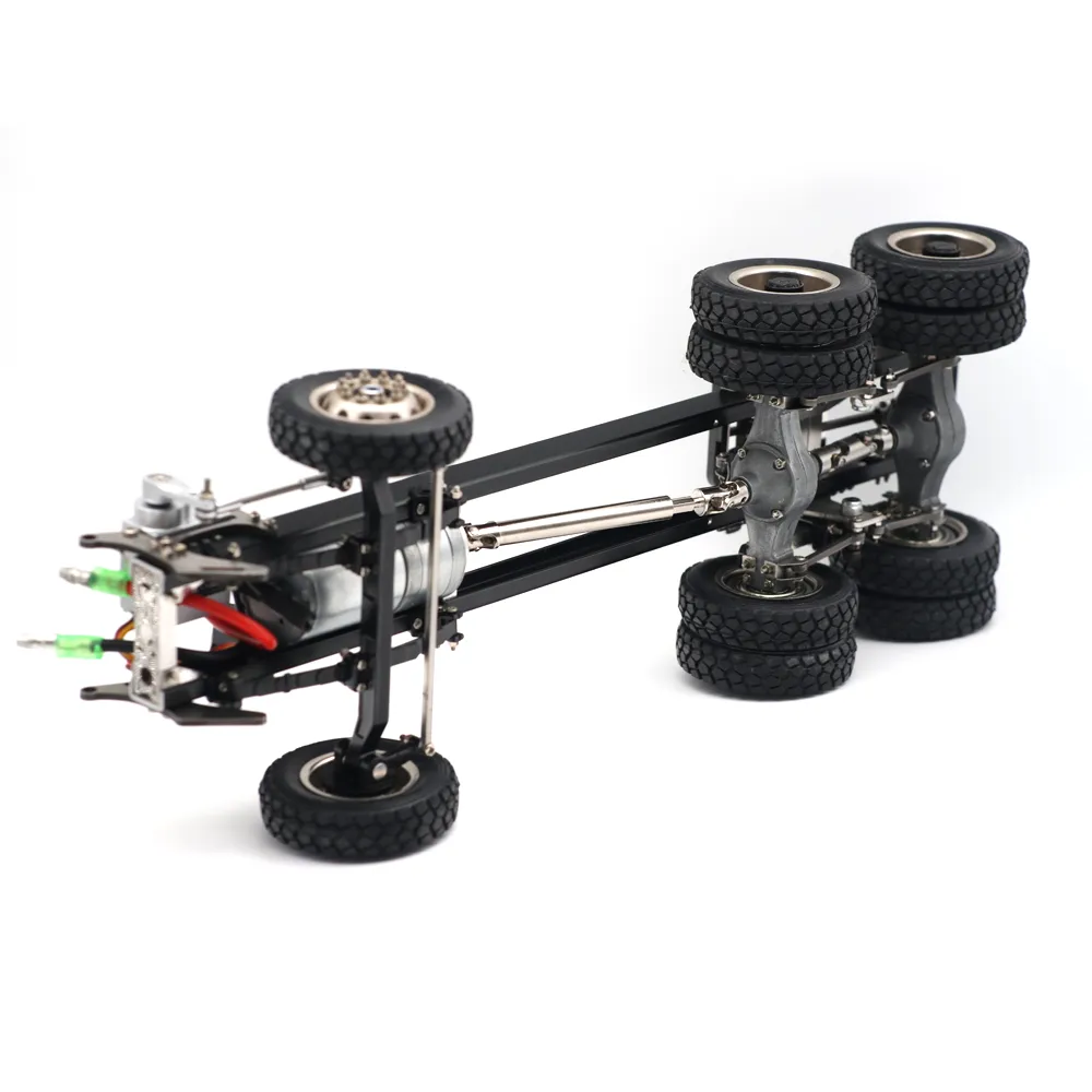 1/24 RC Tractor Truck, DIY Metal Chassis Kit, Assemble with Motor ...