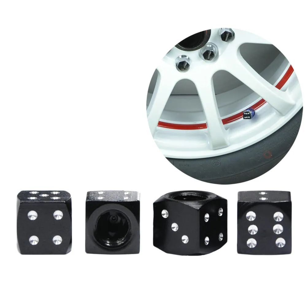 DHgate.com:4 Pcs Luminous Dice Tire Valve Caps Glow-in-the-Dark Wheel ...