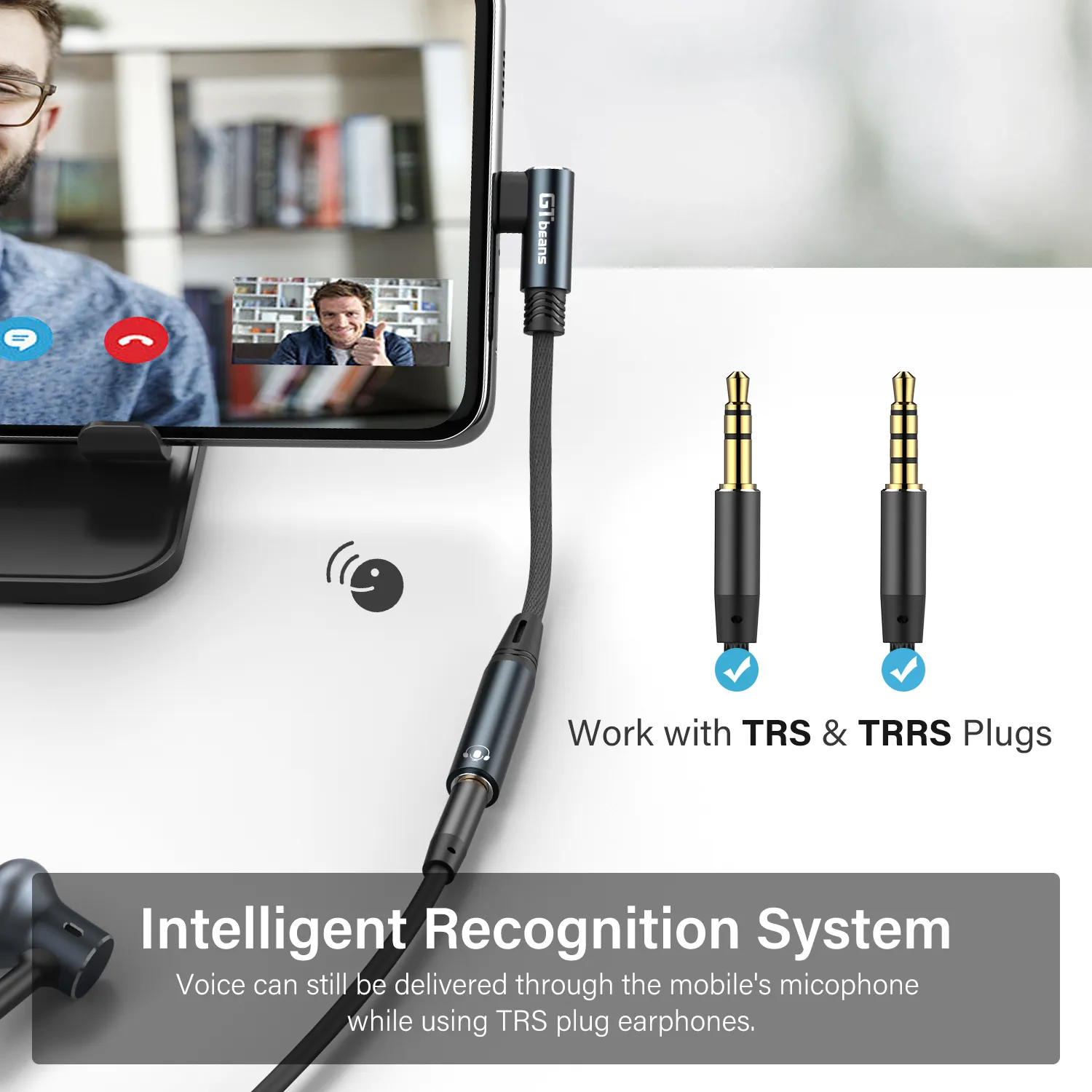 Earphone Jack Converter, Right Angle USB C To 3.5mm Audio Adapter Cable ...