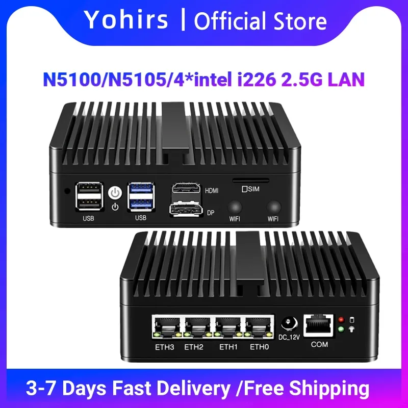 DHgate.com:N100 Soft Router PfSense Firewall Computer: 2.5Gi226 NICs ...