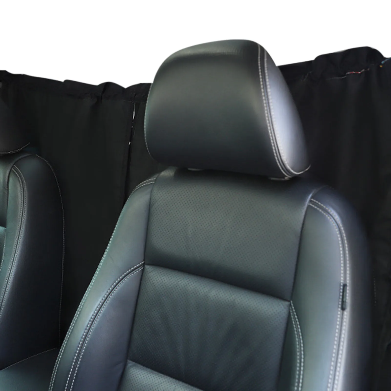 Car Divider Curtains 53.5 × 30.7 in Black Universal Privacy Front Rear ...