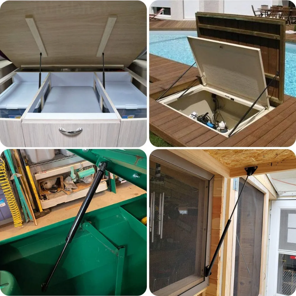 Master Lift Gas Struts Qty 2 20KG/44Lbs 200N, 8 24 Support Springs For ...