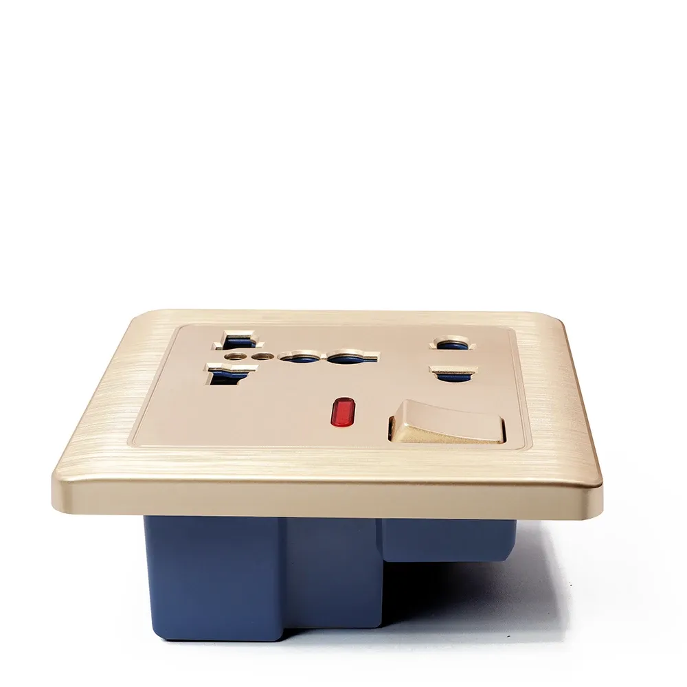 LED Wall Plate Power Socket: Universal 5-Hole, 13A, AC 110-250V ...