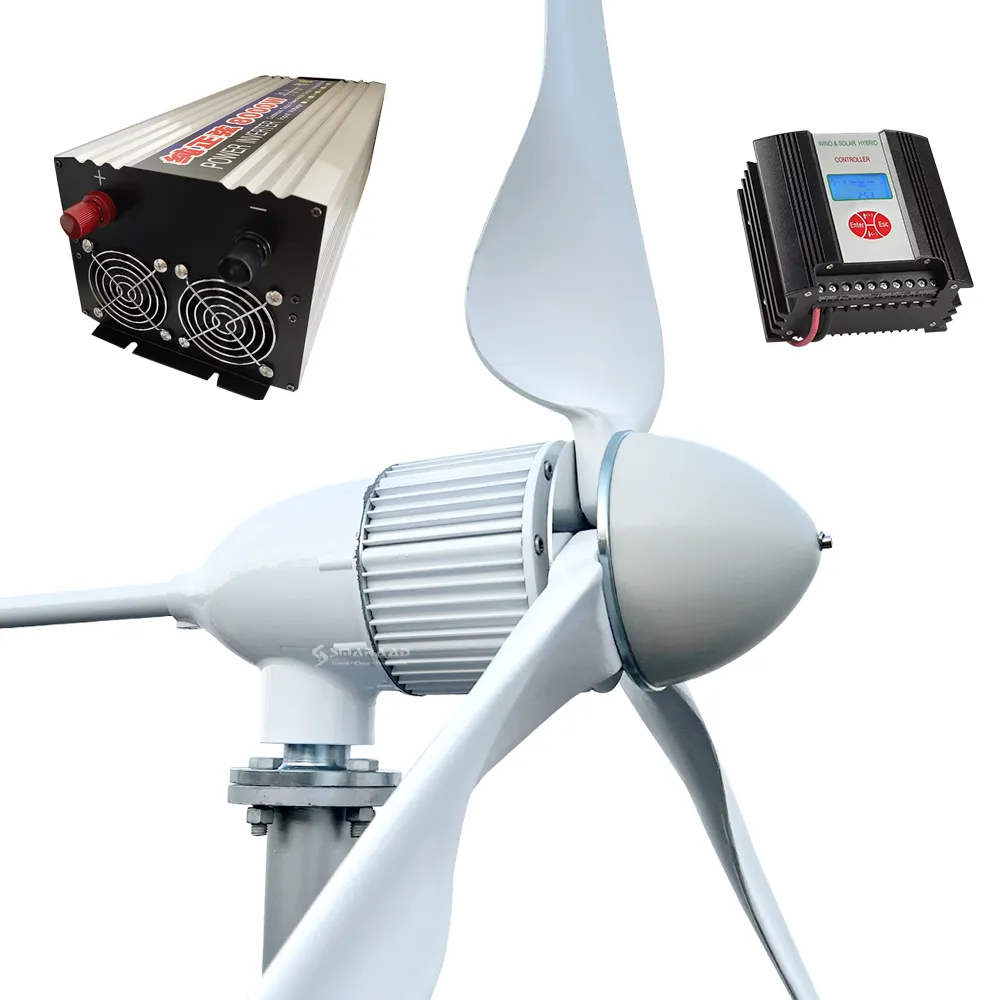 Portable Wind Power Generator High Efficiency 5kW Wind Generator With ...