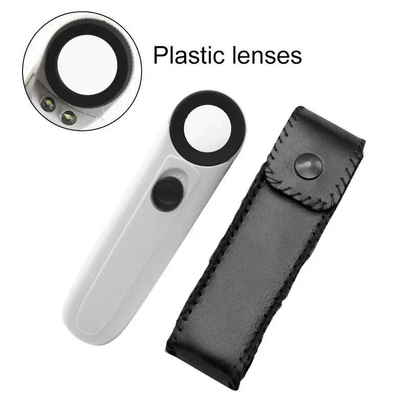 DHgate.com:40x Handheld Magnifying Glass with LED Lights for Jewelry ...