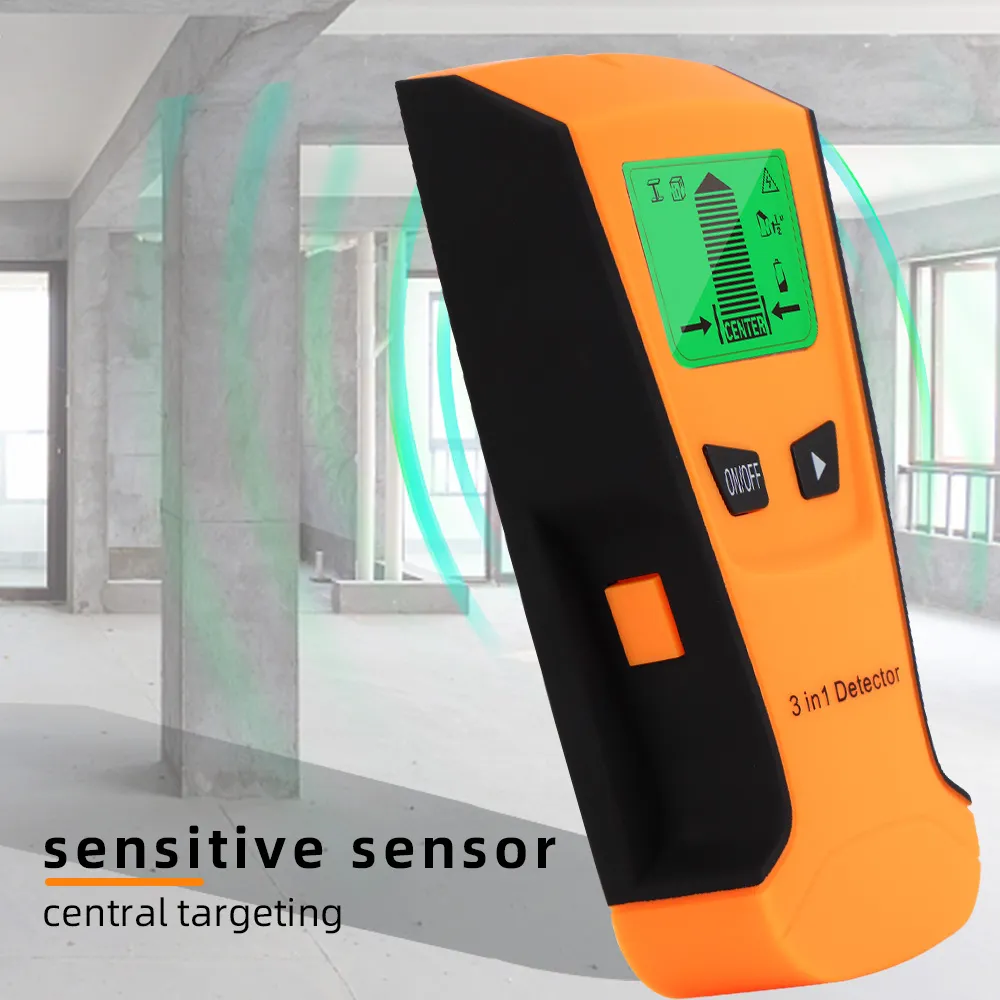 TH210 3 In 1 Wall Detector Stud Metal Rebar AC Live Wire Detector ...