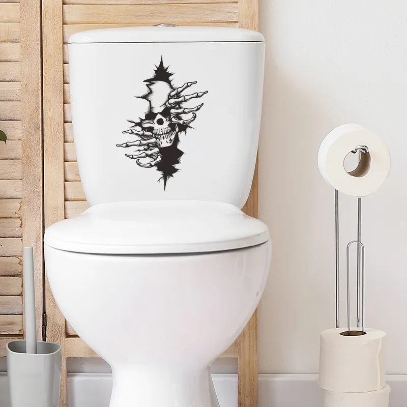 Bathroom Signage: Humorous Man Figure WC Stickers Self Adhesive Toilet ...