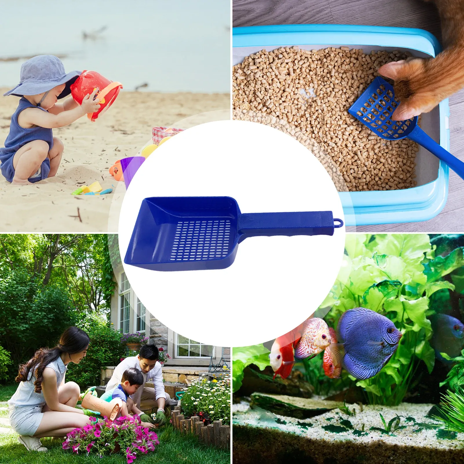 Aquarium Shovel Cat Litter Scoop Gravel Strainer Fish... From Ddmyhome ...