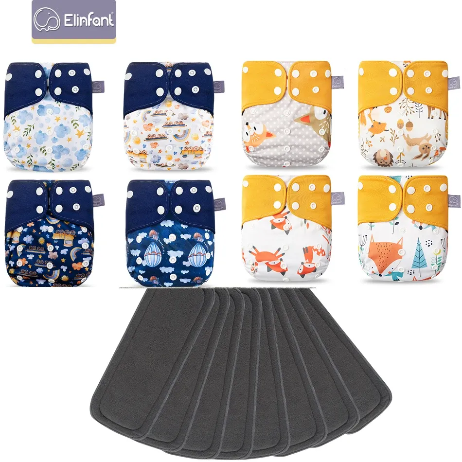 DHgate.com:Elinfant Washable Cloth Diaper Set with Inserts - Eco-friendly, Reusable Nappies for ...