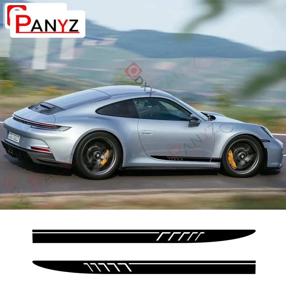 Side Skirts Car Body Decal Car Stickers Vinyl Door Side Decoration ...