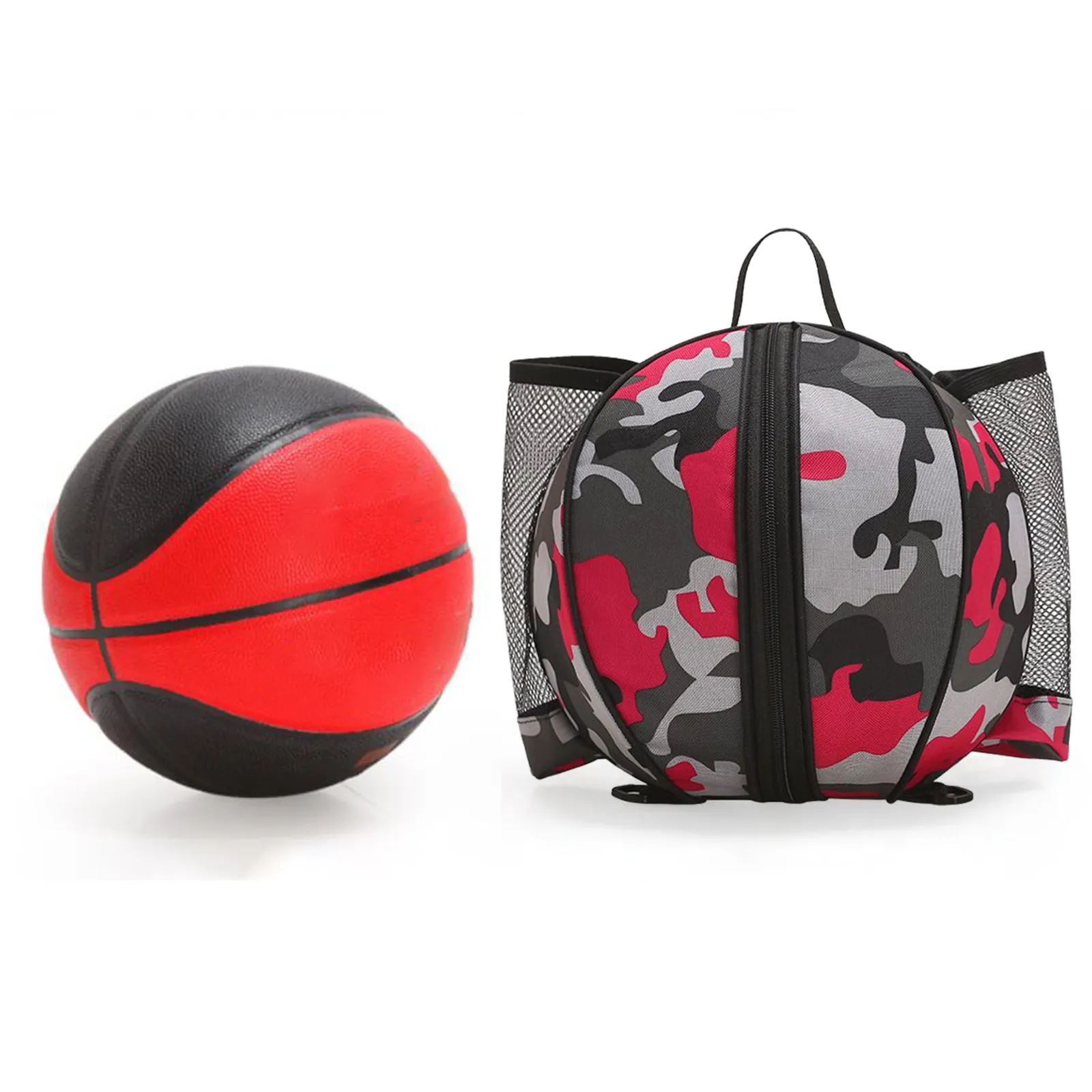 Outdoor Sports Mesh Ball Bag with Two-way Open Design for Soccer ...