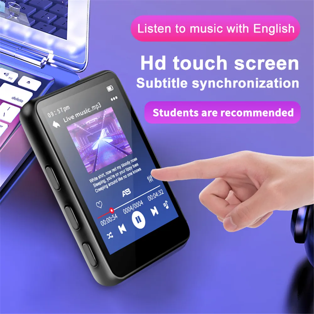 Colorful 2.5' Touchscreen Metal MP4 Player: Music, Radio, Video, E-book ...