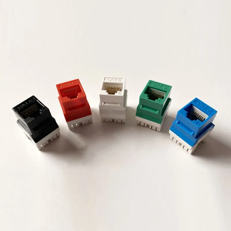 DHgate.com:Cat6 RJ45 Keystone Jacks, 50-Pack Transparent Ethernet Cable ...