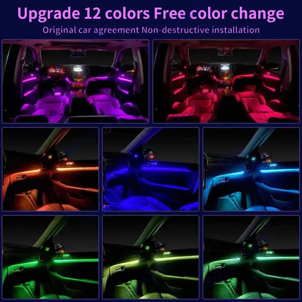 Mercedes Benz LED Lights RGB Car Interior Light Upgrade Ambient Light ...