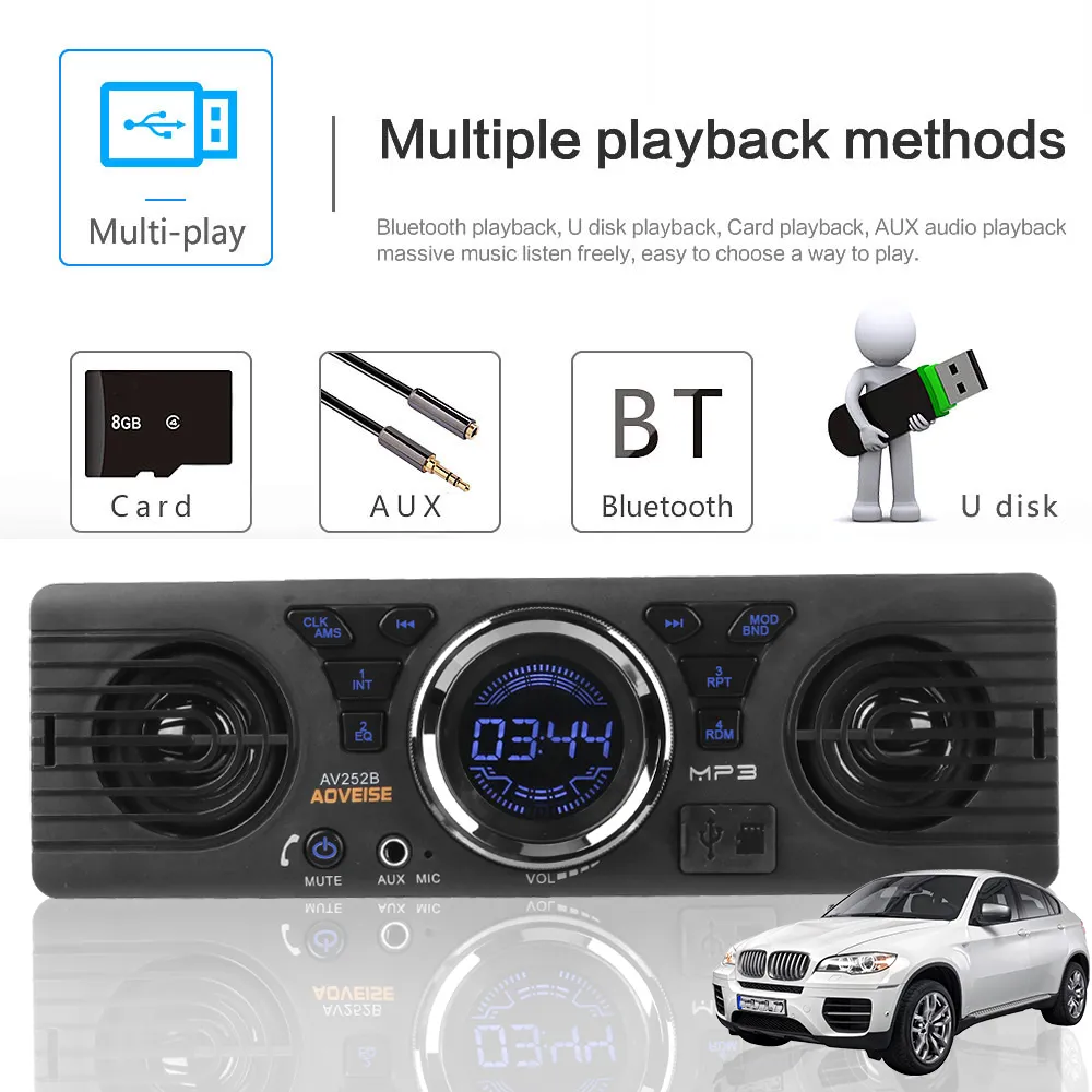 Bluetooth Car Radio Transmitter: FM Audio Adapter with USB Charging ...