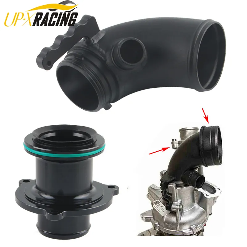 Turbo Silicone Intake Hose Pipe Inlet Elbow Muffler Delete For VW Golf ...