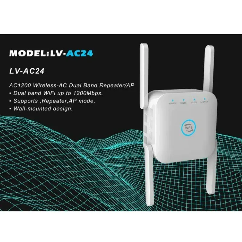 DHgate.com:AC24 1200M Wireless AP Repeater | Wall-Mounted Dual-Band ...