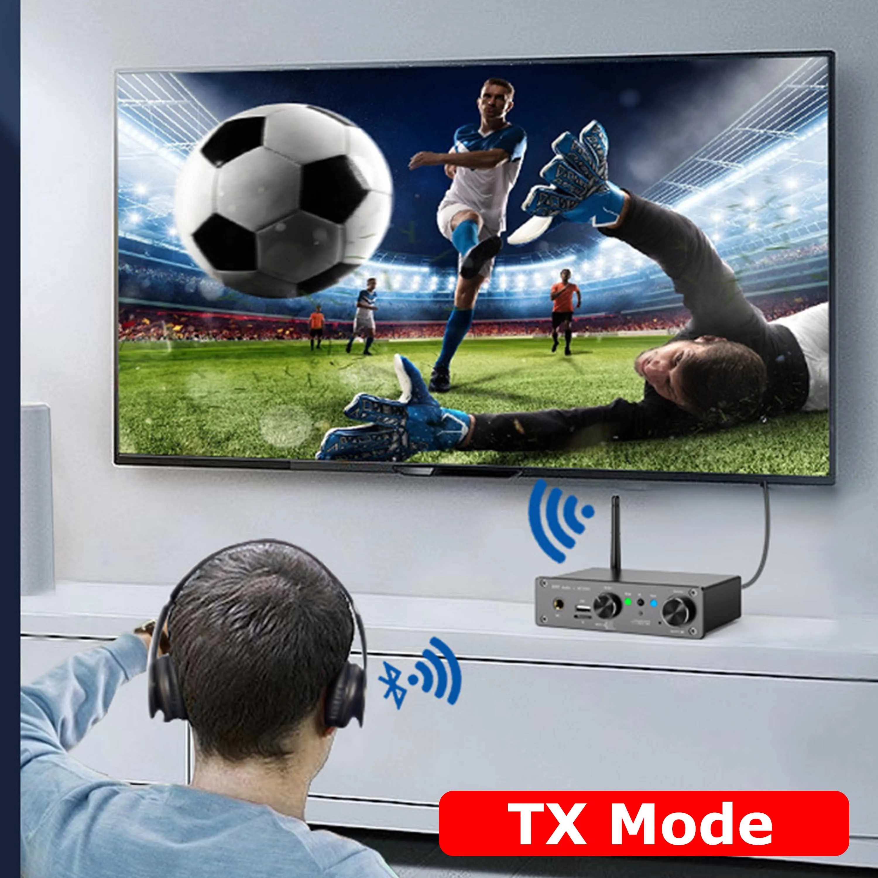 Bluetooth Transmitter Receiver Audio Adapter with RCA AUX COA OPT Low ...