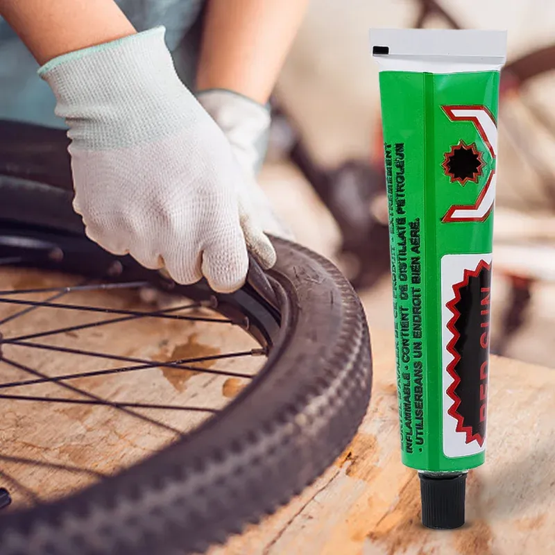 Bicycle Tire Patch Adhesive Glue Cement 20ml Rubber Inner Tube Repair ...