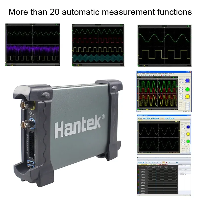 Hantek 6022BL Handheld Oscilloscope 2 Channel Notebook USB Digital ...