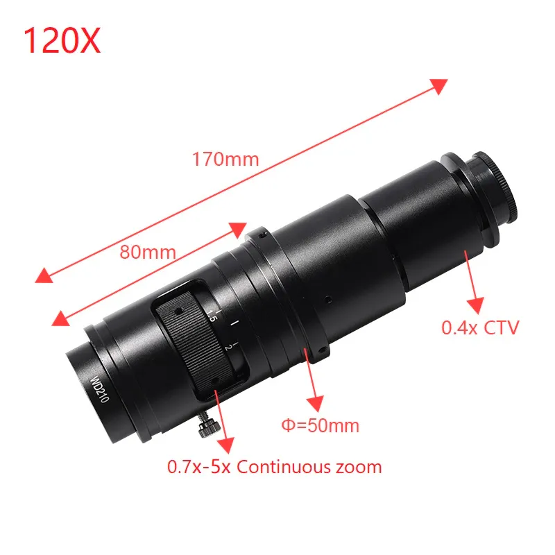 DHgate.com:4K UHD 60FPS Industrial Microscope, 180X Zoom Digital ...